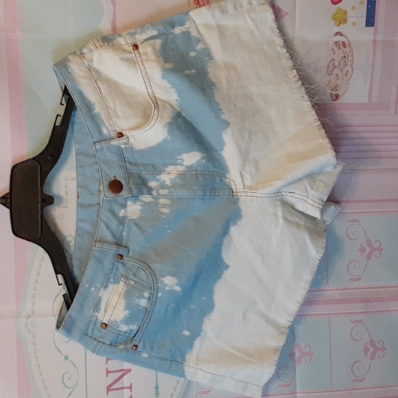 JODIFL | Shorts | Jodifl Bleached Shorts Size M Nwot | Poshmark